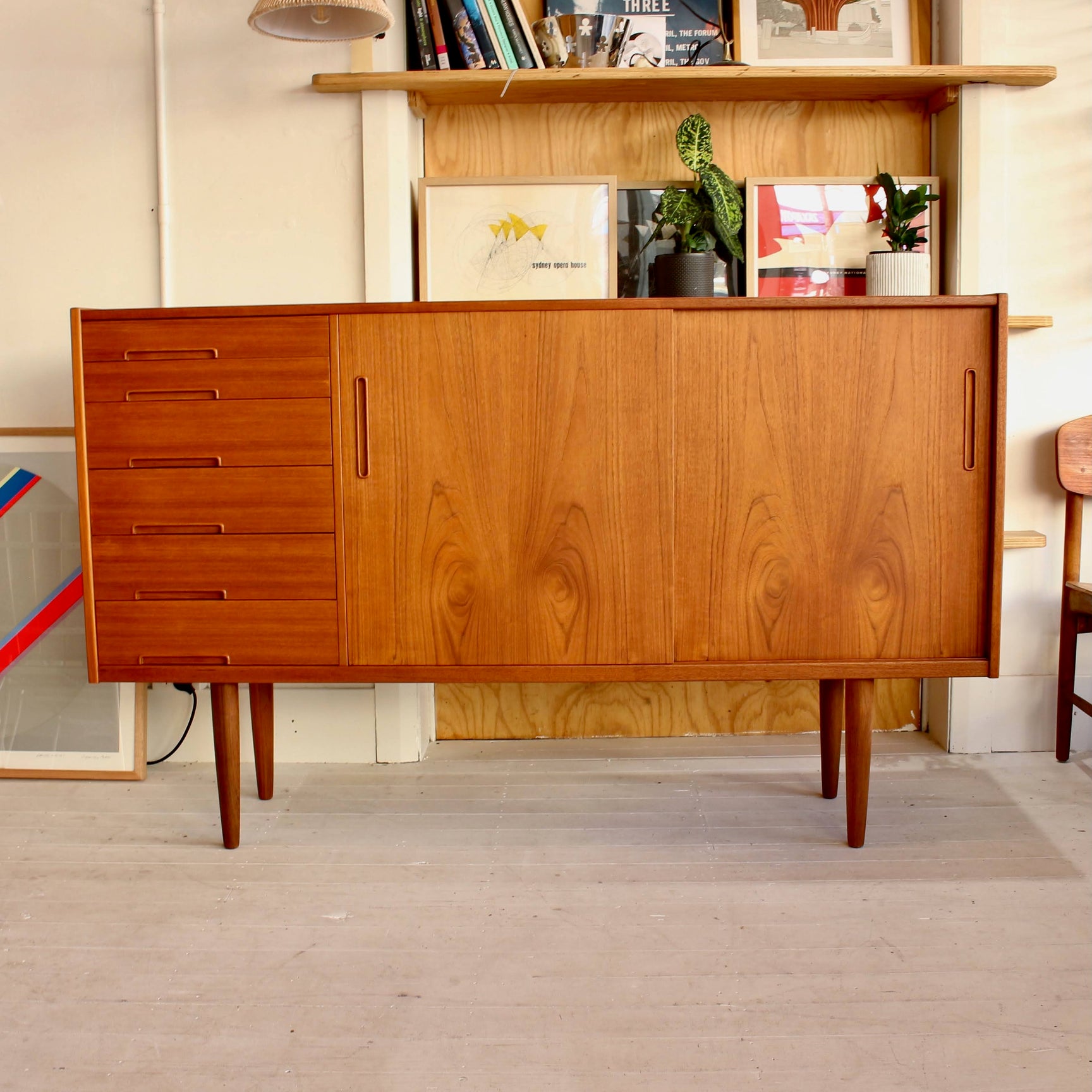 Nils Jonsson teak buffet. Model 'Florens'. – Juliet's Balcony