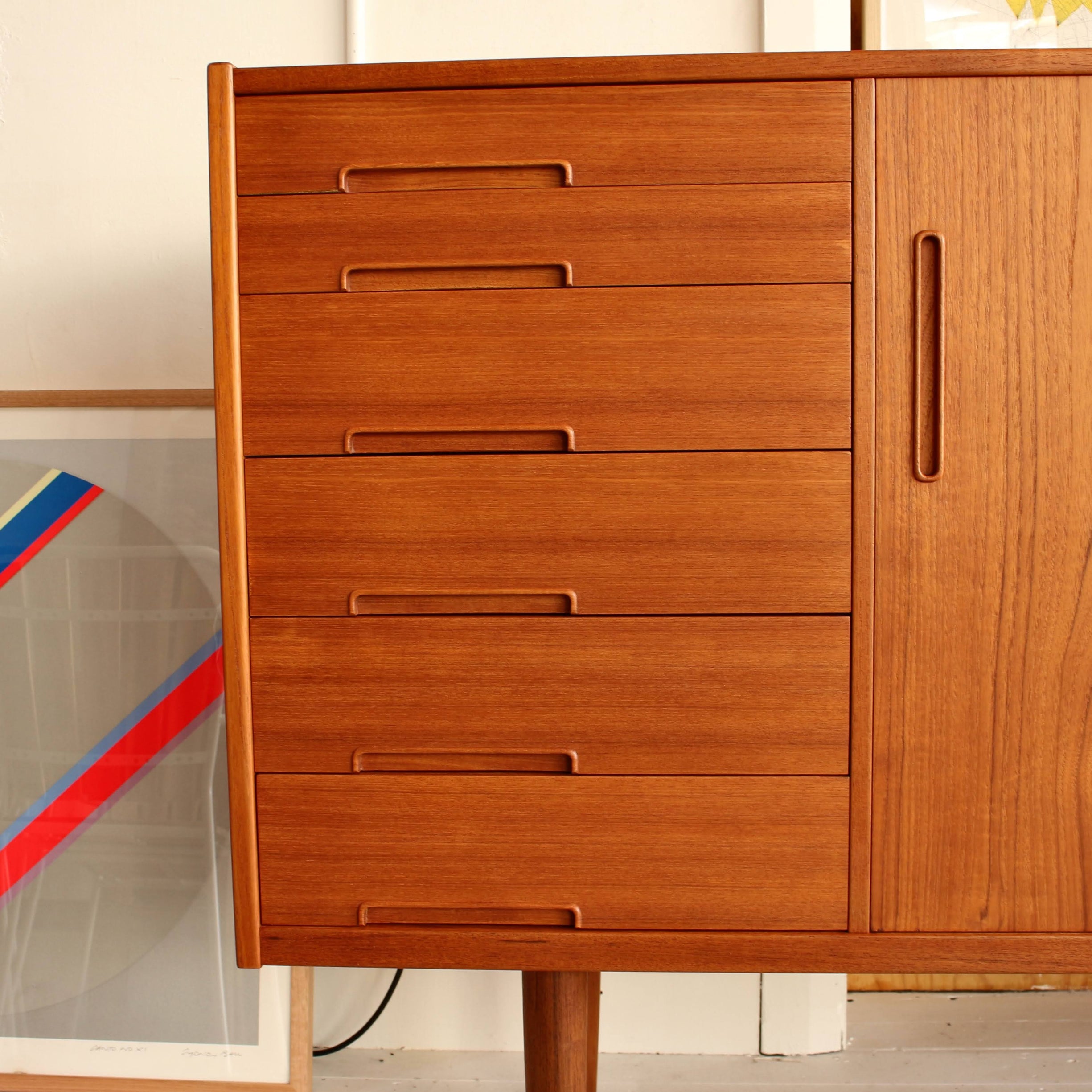 Nils Jonsson teak buffet. Model 'Florens'. – Juliet's Balcony