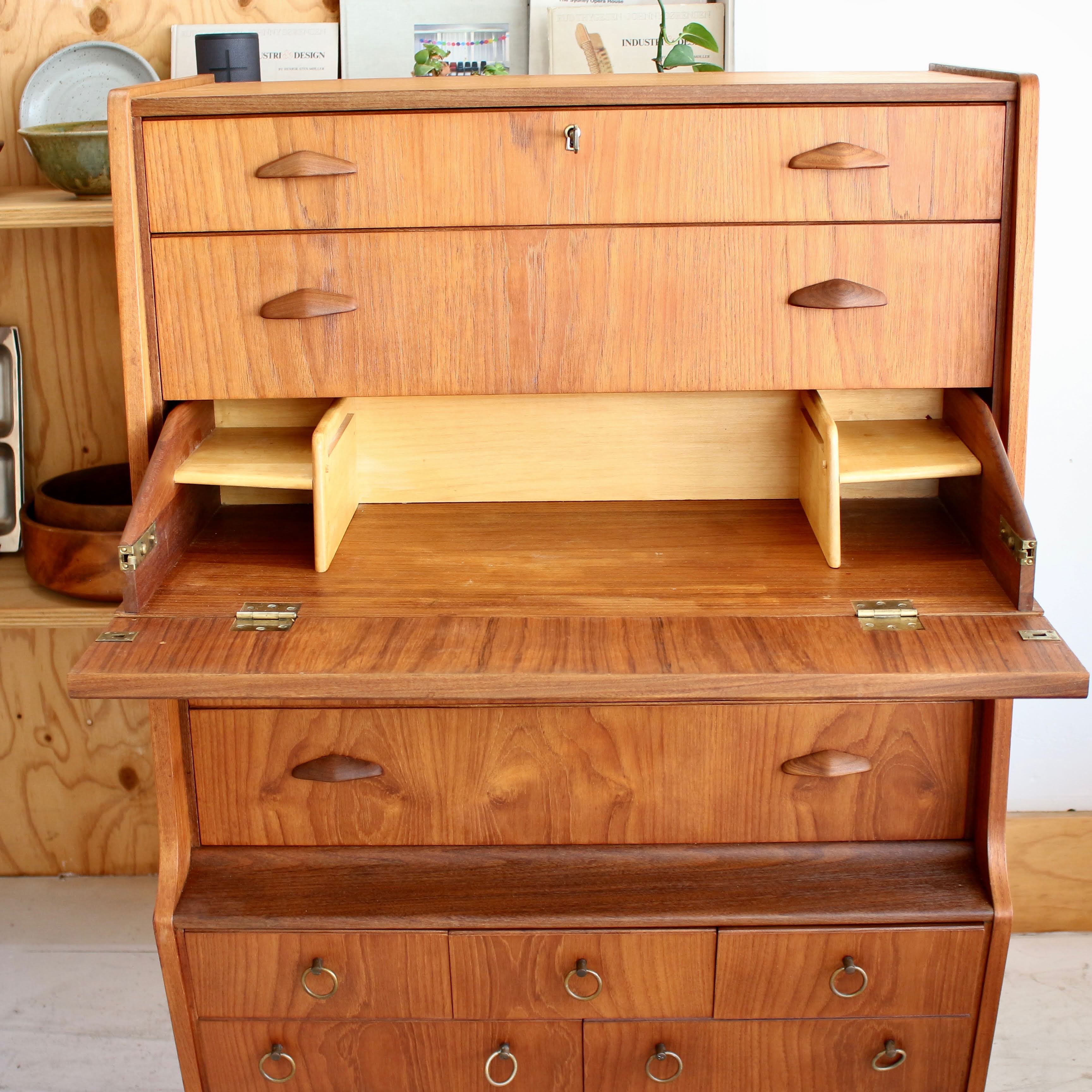 Danish Mid-Century Secretaire – Juliet's Balcony